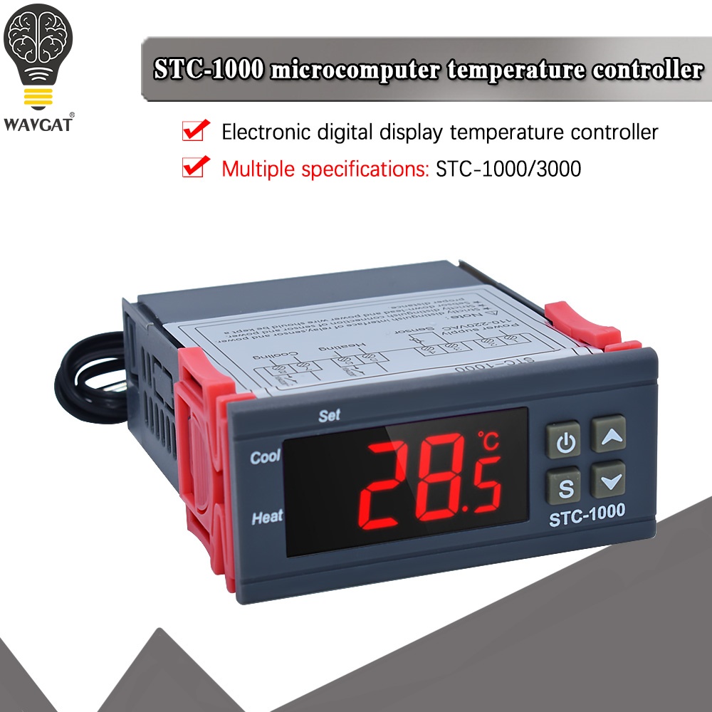 Digital Temperature Controller Thermostat Thermoregulator incubator Relay LED 10A Heating ...