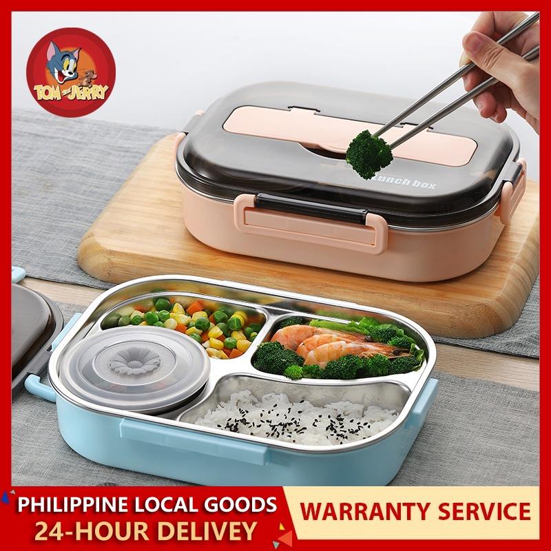 COD Lunch Box 304 Stainless Steel With Soup Bowl Leak-Proof Bento Box ...