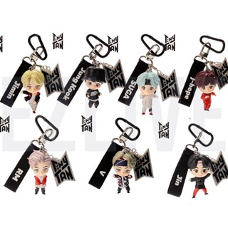 [BTS OFFICIAL] BTS figurine BT21 TINYTAN FIGURE KEYRING Tmoney BTS keychain for bag BTS keyring ...