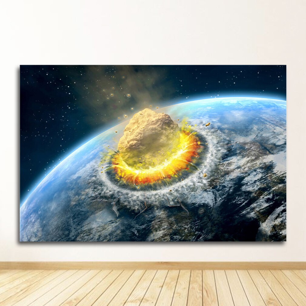 Meteorite Wall Pictures for Living Room Decoration Galaxy Stars ...