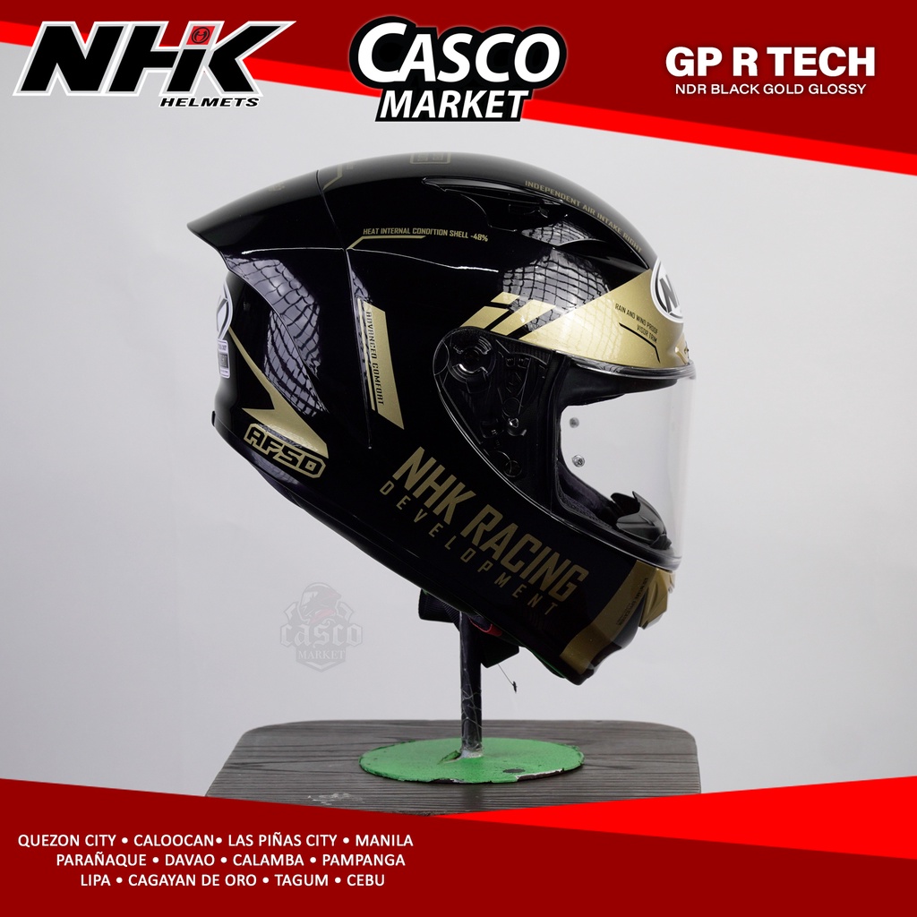 NHK GP R-TECH NRD MOTORCYCLE RIDING HELMET FULL FACE SINGLE VISOR ...
