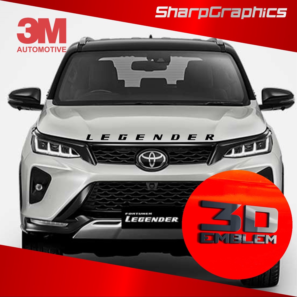 Toyota Fortuner Legender 3D Hood Emblem Set | Shopee Philippines