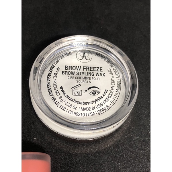 ABH ANASTASIA BROW FREEZE BROW STYLING WAX FULL SIZE 8g BROW POMADE ...