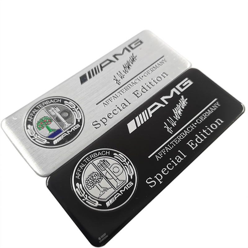 1 x Aluminum Apple Tree AMG Edition Logo Car Decorative Sticker Emblem ...