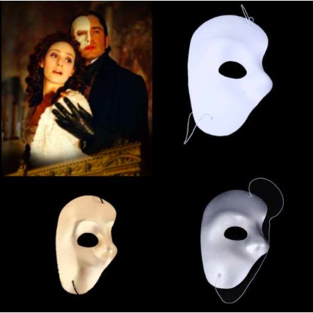 Half Face Party Mask Men Masquerade Mask Phantom of The Opera Half Face ...