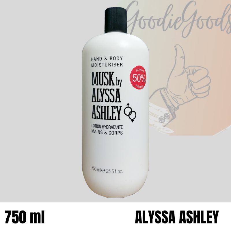 Musk by Alyssa Ashley Hand and Body Moisturizer 750ml (Exp 4/2026 ...