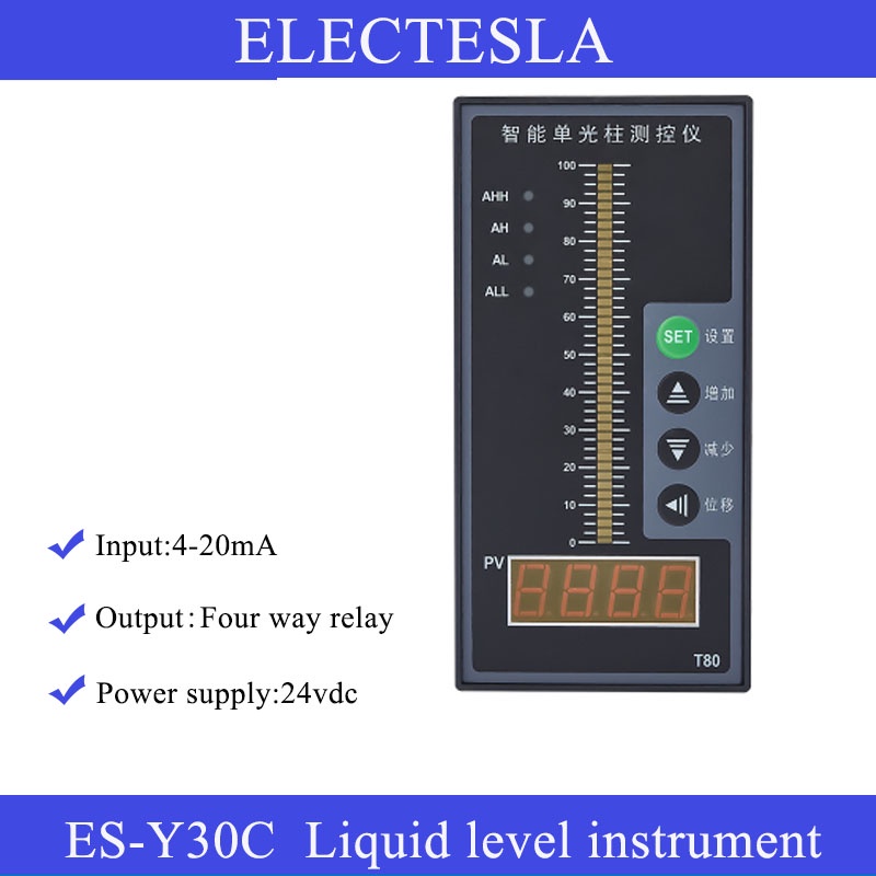 ES-Y30C Water Level Display Instrument Pool Liquid Meter Device ...