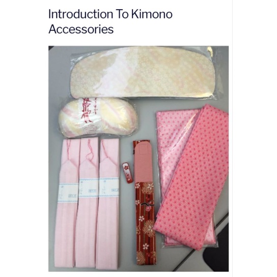Kimono Accessories Obi Ita and Obi Makura , Date jime Set | Shopee ...