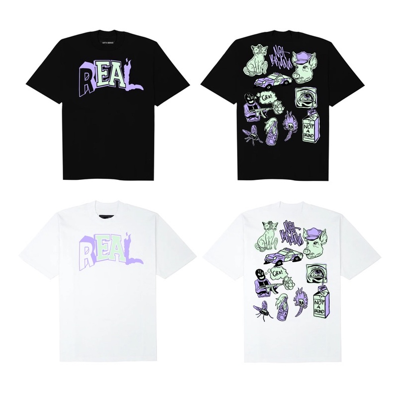 REAL PATCHES SHIRT NOT A BRAND TSHIRT SILKSCREEN COTTON FASHION ...