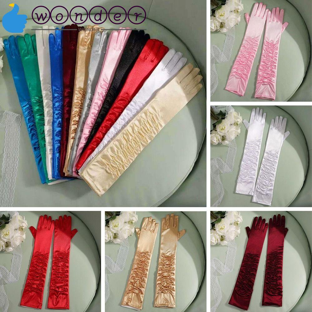 WONDER Evening Party Gloves Women Girls Dance Mittens Cosplay Party ...