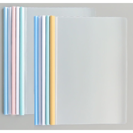 10 Pcs Transparent/Clear Report Cover with Sliding Bar File Folder ...