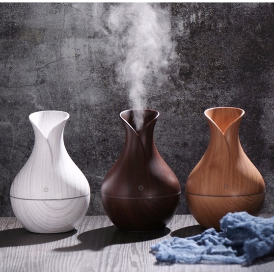 Wood Grain Air Humidifiers Electric Aromatic Oil Diffuser USB ...