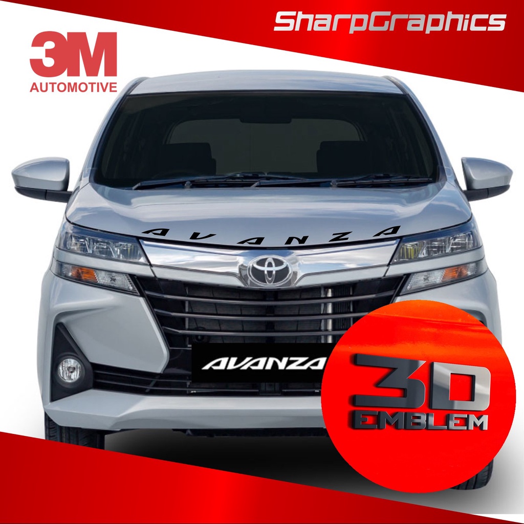 Toyota Avanza 3D Hood Emblem Set | Shopee Philippines