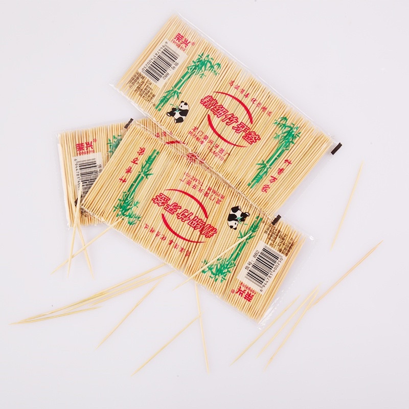 200pcs/pack Natural Bamboo Toothpick Durable Bamboo Picks | Shopee ...