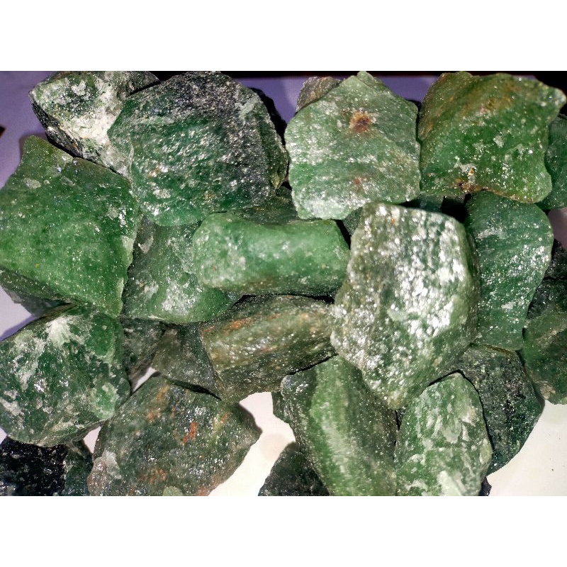 Natural Green Strawberry Quartz Crystal / Raw Stone (sold per piece ...