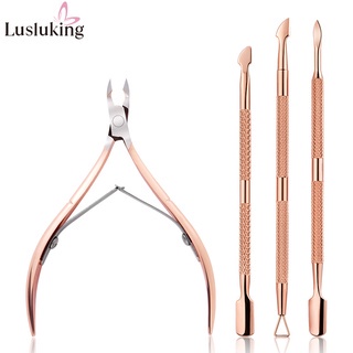 Lusluking Nail Clipper Portable Stainless Steel Nippers Set Cuticle ...