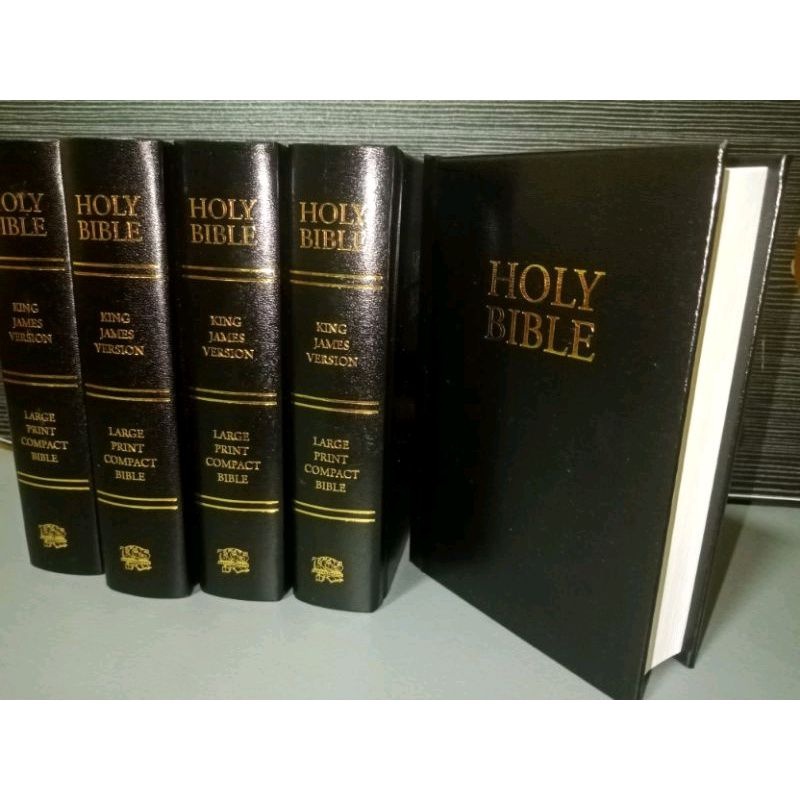 KJV 1611 COMPACT LARGE PRINT BIBLE HARDBOUND BLACK | Shopee Philippines