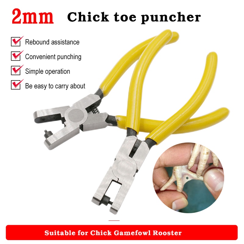 2mm Single Hose Punch Chick Toe Puncher for Gamefowl Rooster | Shopee ...
