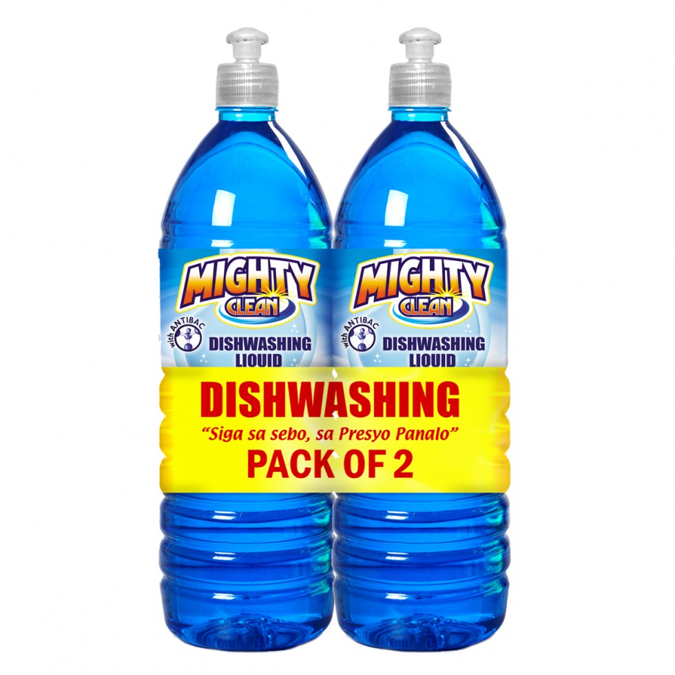 Mighty Clean Liquid Dishwashing Promo Pack 2's Antibac 970ml | Shopee ...