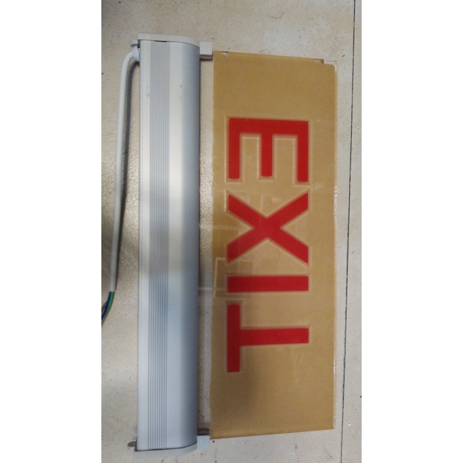 SALE!!! LED Exit Sign Green and Red Single Faced Acrylic | Shopee ...