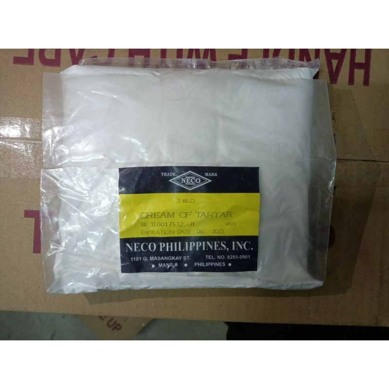 Cream of Tartar "Tartaros", 1kg also known as POTASSIUM BITARTRATE ...