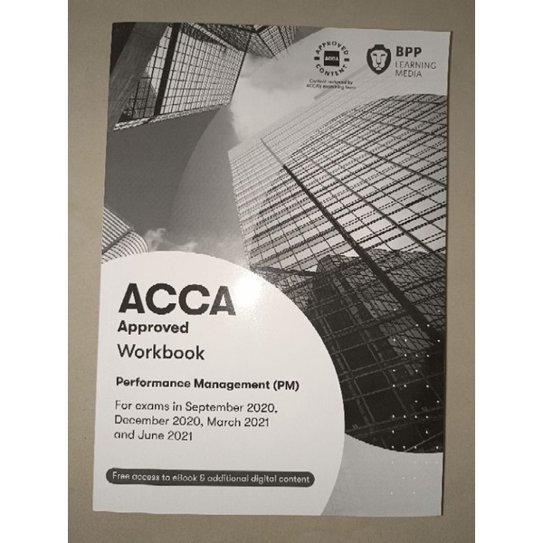 ACCA Approved Workbook - Performance Management (PM) | Shopee Philippines