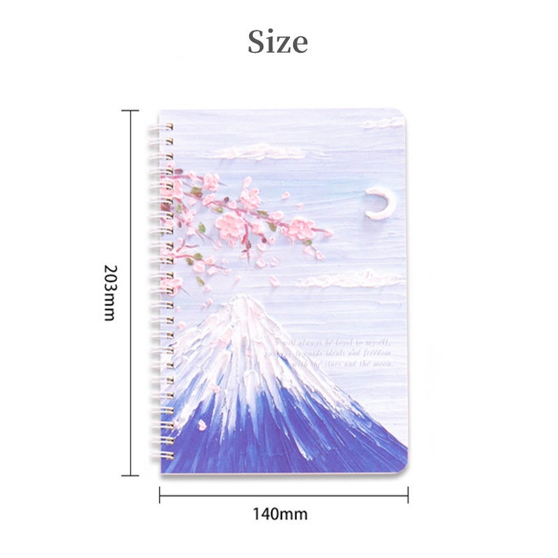 A5 oil painting coil school supplies journal notepad aesthetic writing ...