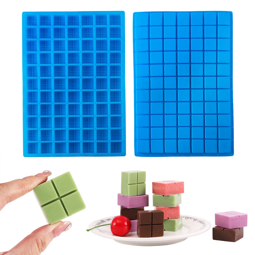 77 Holes Square Silicone Ice Cube Maker Tray Baby Food Puree Mold ...