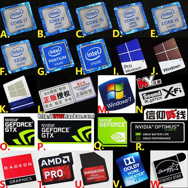 [Sticker] Original Coreon 6th Generation core i3 i5 i7 Xeon Computer ...