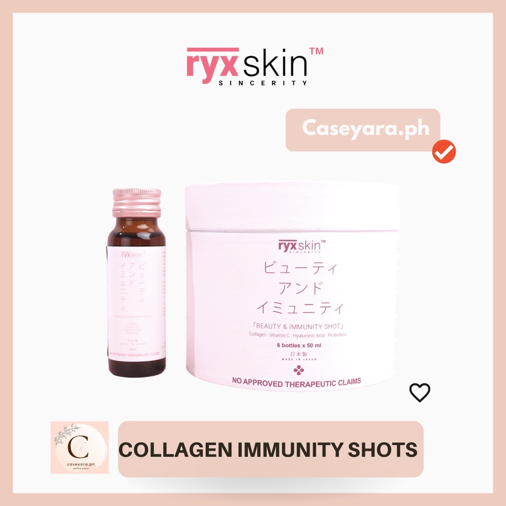 Ryx Collagen Beauty and Immunity Shots (8 Bottles) | Shopee Philippines