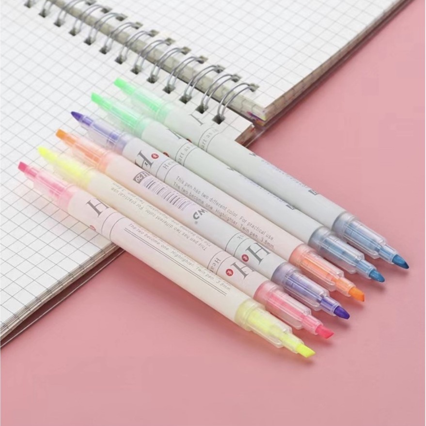 10in1 6in1 Chosch Double head Highlighter Pen / Twinpen Dual Tip ...