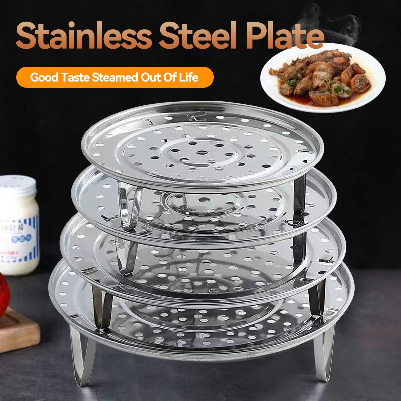 Stainless steel steamer rack kitchen ware plug-in soup pot steamer tray ...