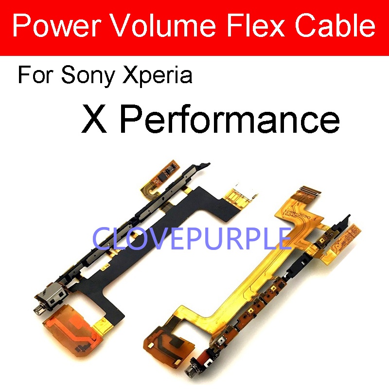 Power On Off + Volume Side Button Flex Cable For Sony Xperia X ...