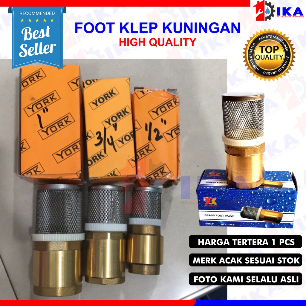 Brass Foot Valve 1/2" 3/4" 1" inch Foot Valve Foot Valve Foot Valve ...