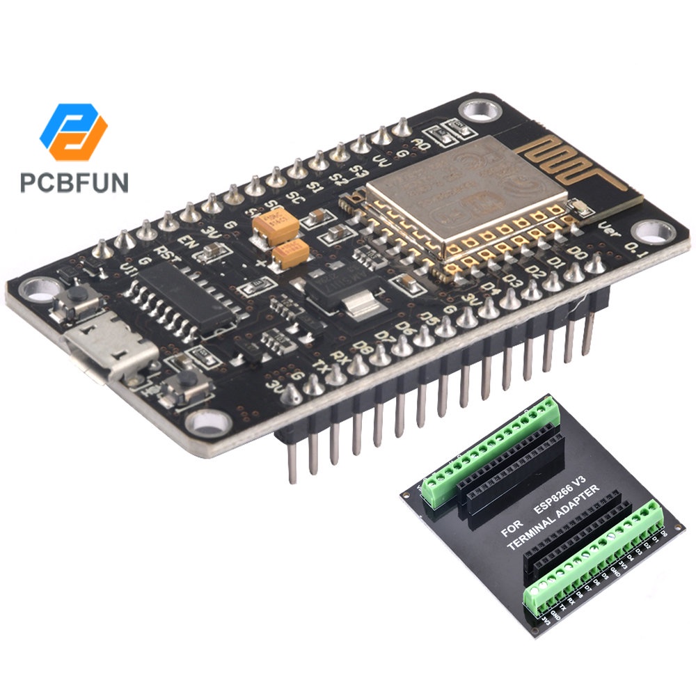 Pcbfun NodeMcu Lua V3 ESP8266 CH340G ESP-12E WIFI Lua Internet ... Pcbfun NodeMcu Lua V3 ESP8266 CH340G ESP-12E WIFI Lua Internet ...