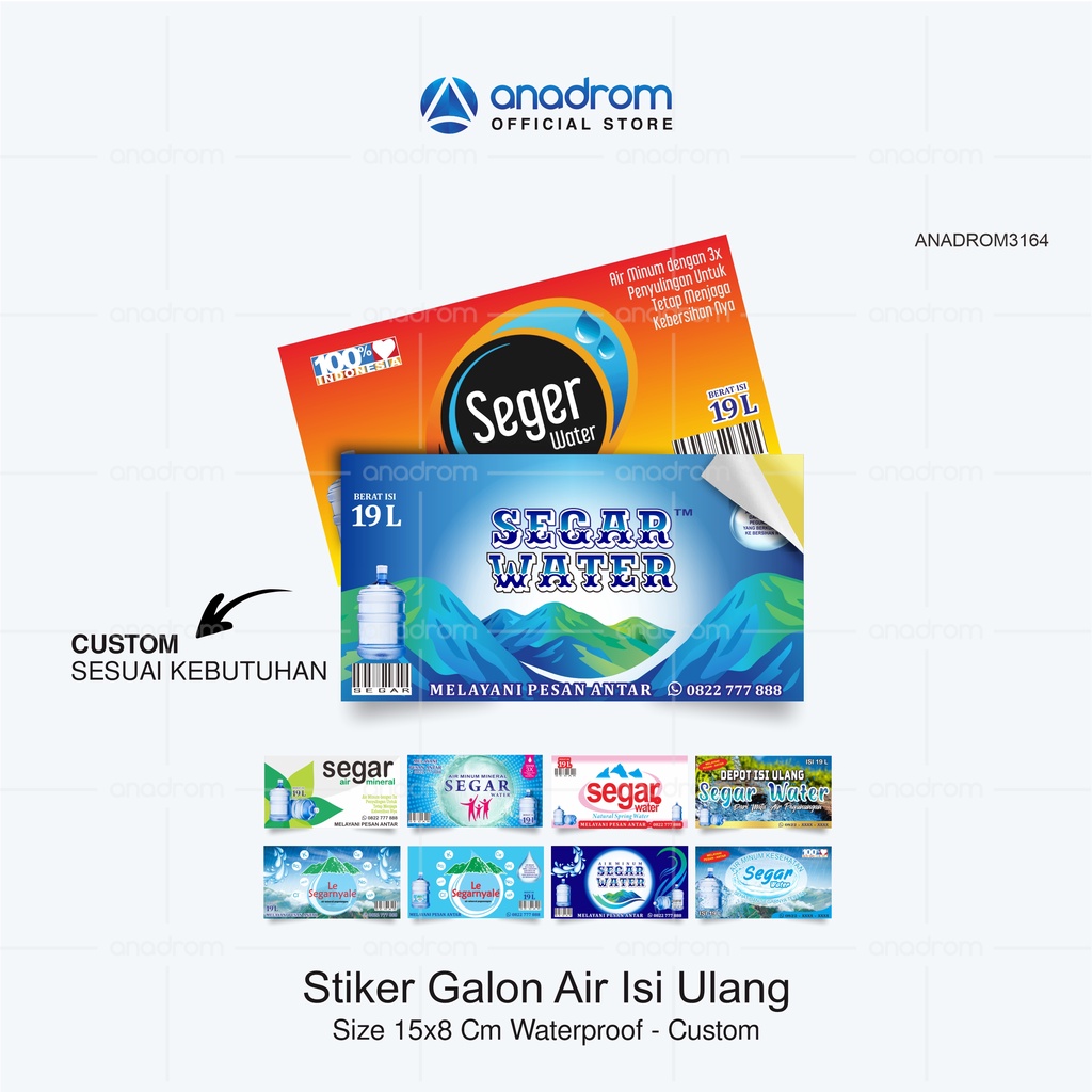 Refillable Water Gallon Stickers | Waterproof Gallon Sticker | Anadrom ...