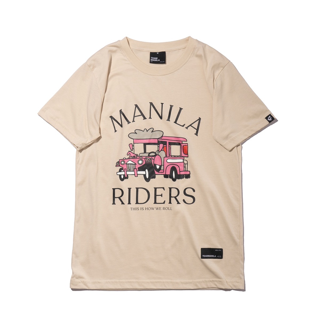 TEAM MANILA MANILA RIDERS TSHIRT CREAM | Shopee Philippines