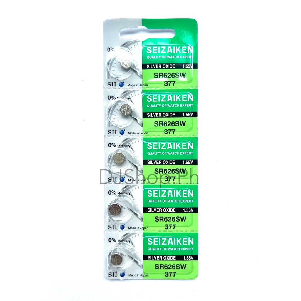 SEIKO SR626SW 377 SILVER OXIDE BATTERY 1.5V | Shopee Philippines