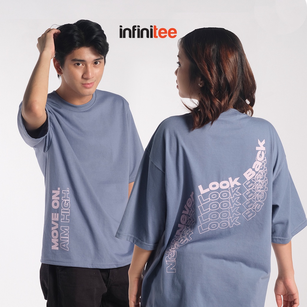 Infinitee Never Look Back Oversized T Shirt For Men Women Oversize Plus ...