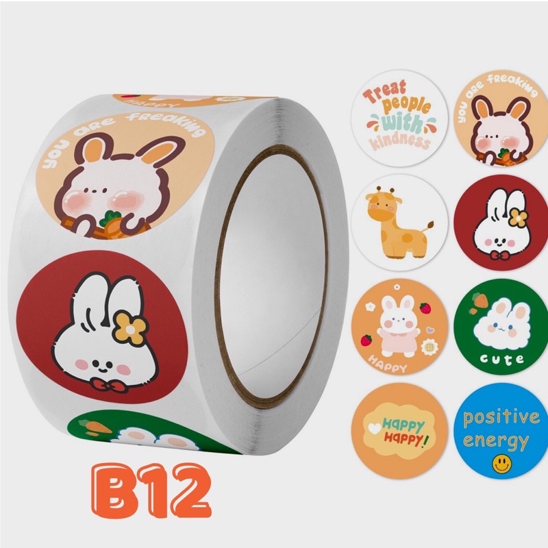 100 stickers mixed with many random patterns, super cute designs ...
