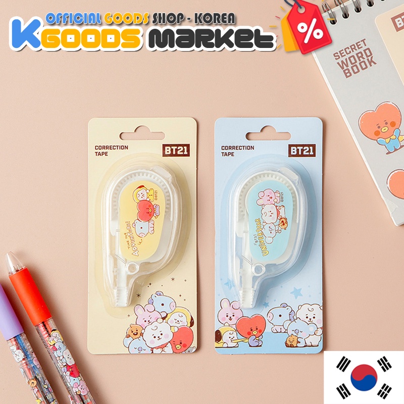 BTS BT21 Correction Tape Official Goods | Shopee Philippines