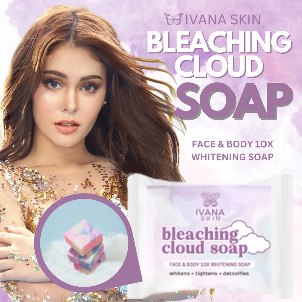 IVANA SKIN BLEACHING CLOUD SOAP | MICRO PEELING | WHITENING | NOURISH ...
