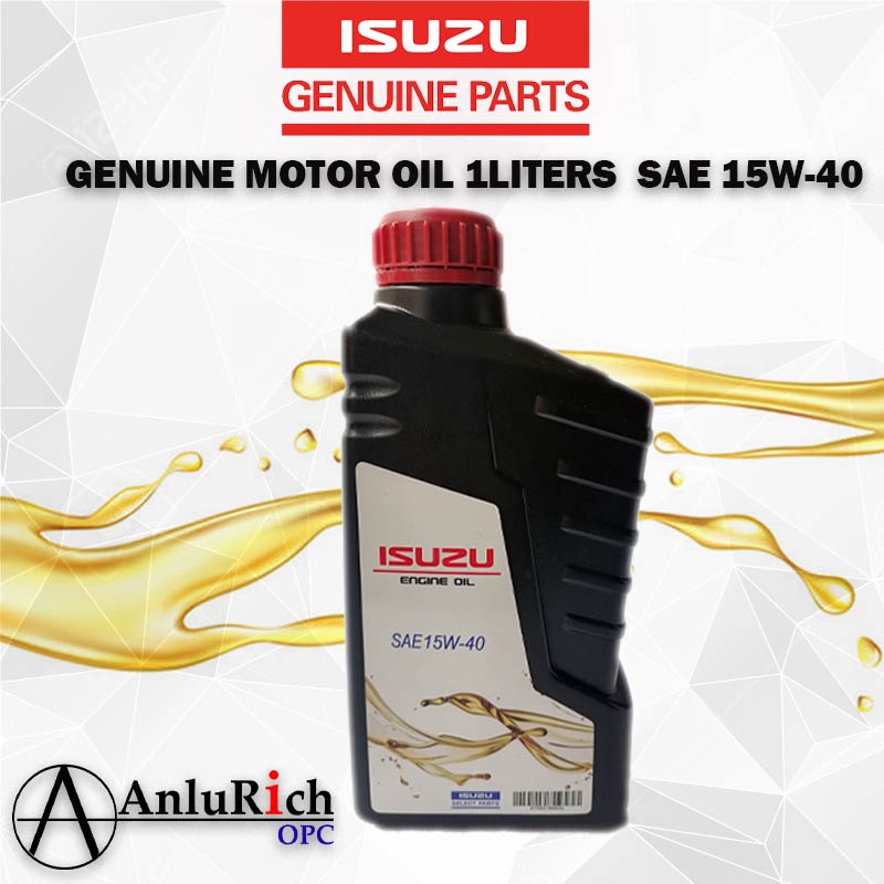 ISUZU Genuine Motor Oil Diesel Engine 15W-40 1Liter | Shopee Philippines