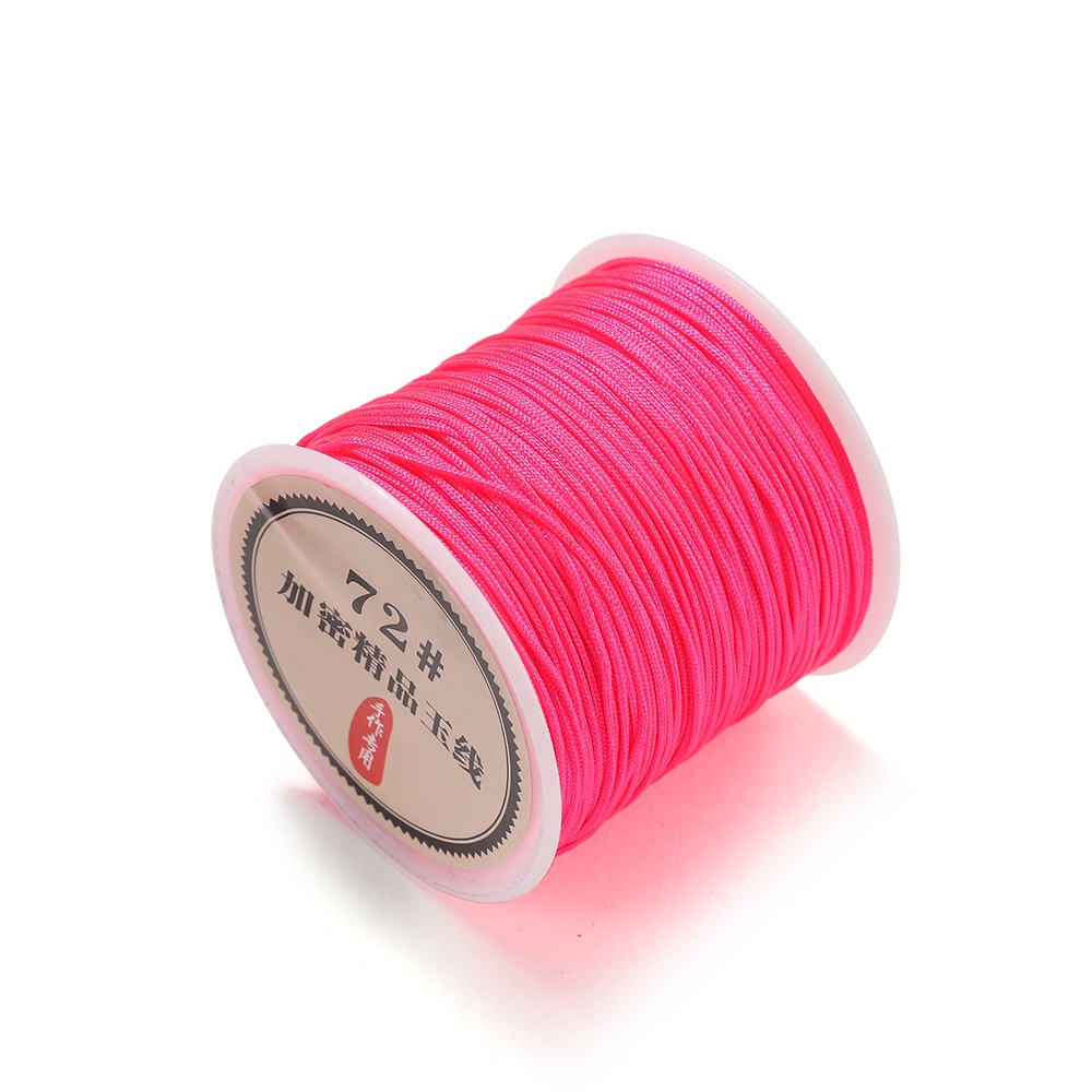 St.Kunkka 1 Roll 50m 0.8mm Wax line beaded rope nylon rope cotton ...