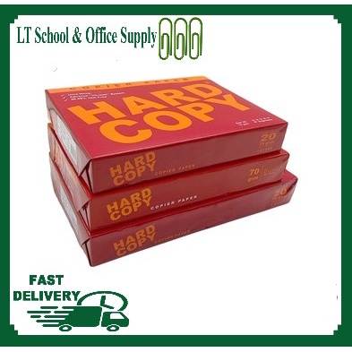1 Ream Hard Copy Bond Paper 70gsm Substance 20 | Shopee Philippines