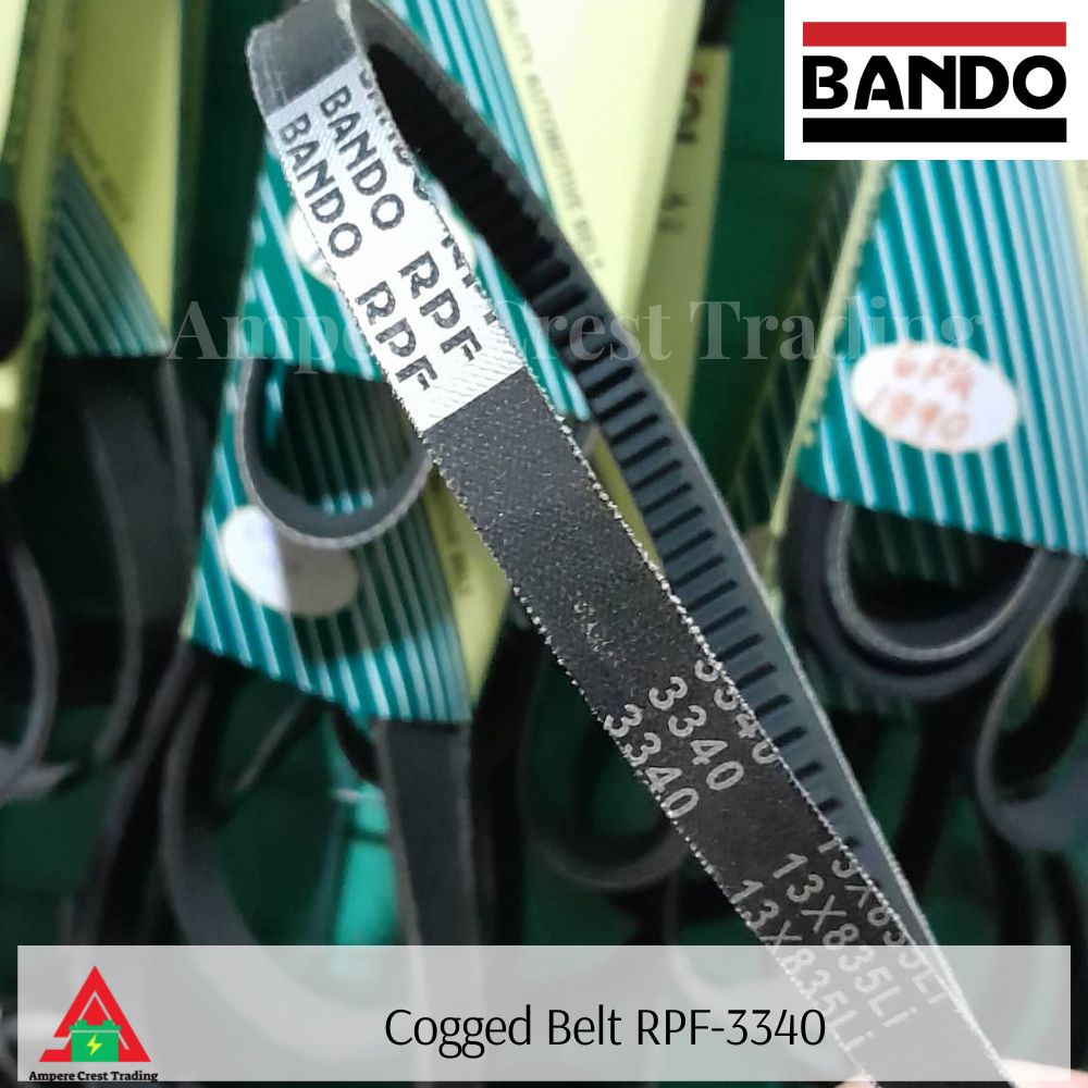Bando Cogged Belt RPF-3340 A-33 13x135Li (RPF3340 A33) | Shopee Philippines