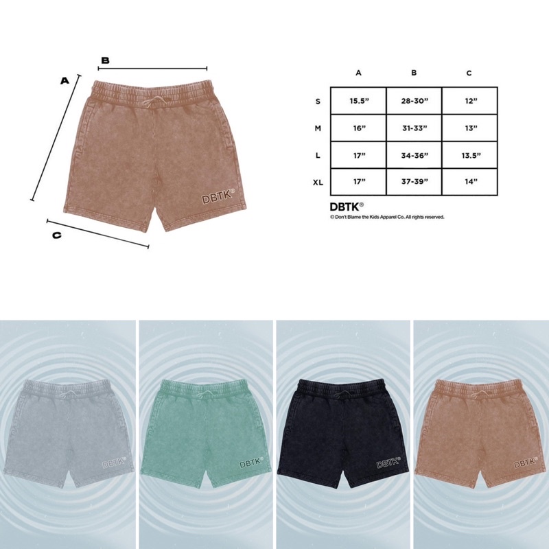(On-Hand) DBTK “ Acid Washed Shorts “ w/Free Sticker | Shopee Philippines