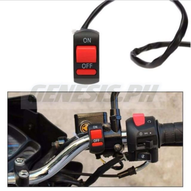 Genesis Motorcycle Light Switch On/Off Button Handle Switch | Shopee ...