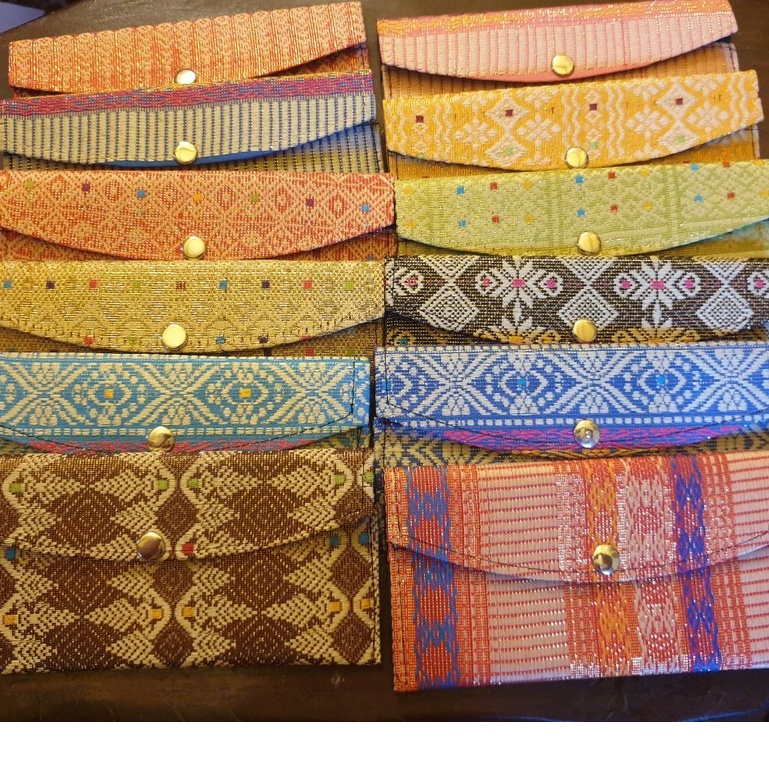Set of 10 Batik Shiny Long Big Paper Wallet Money Original for ...