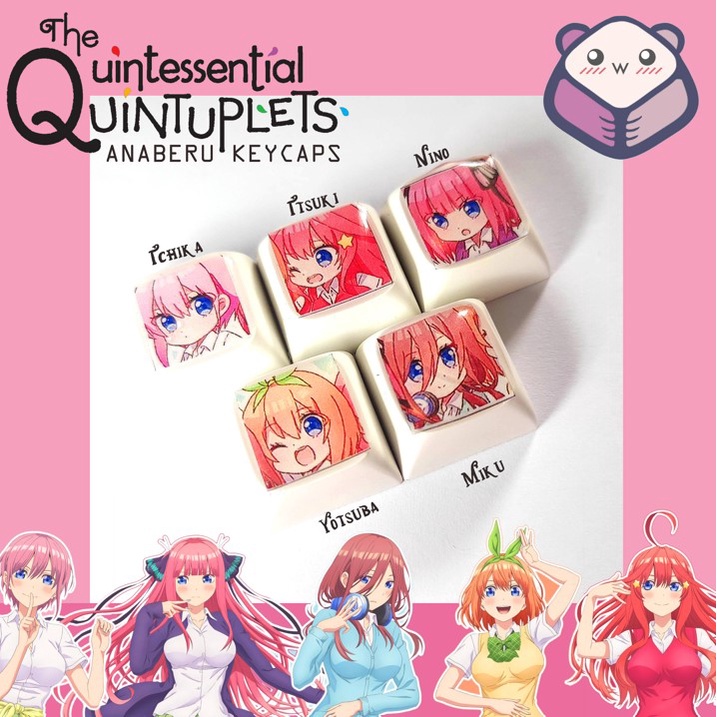 Quintessential Quintuplets Keycaps per piece (MESSAGE CHARACTER ...